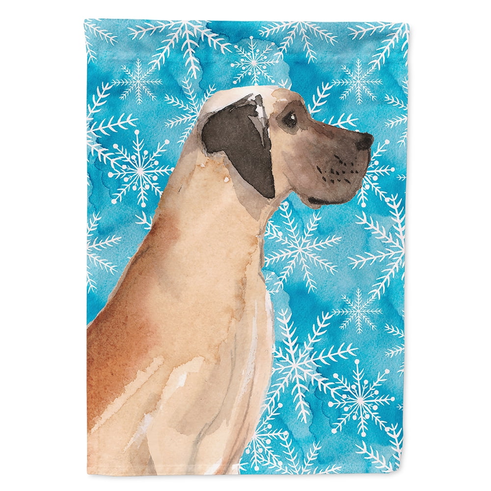 Fawn Natural Great Dane Winter House Flag - Walmart Business Supplies