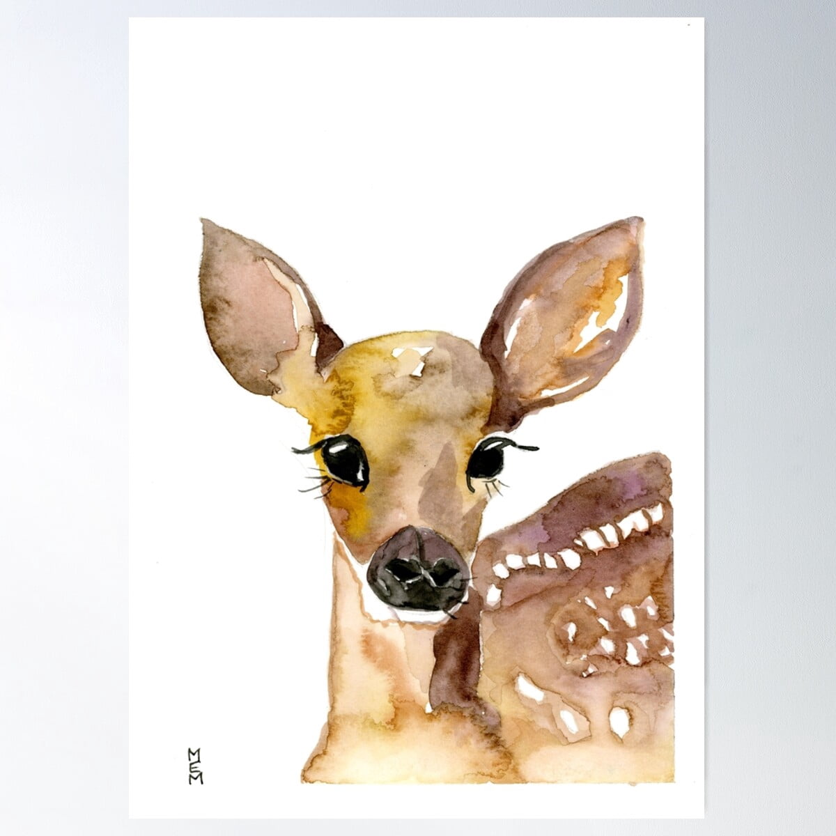 Fawn Poster Wall Art, Modern Wall Decor For Living Room Bedroom, 12x18 ...