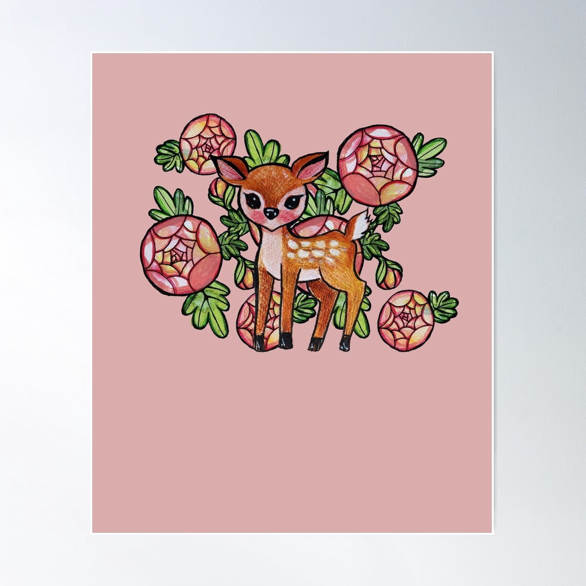 Fawn Poster Wall Art Modern Wall Decor For Living Room Bedroom Wall Art ...