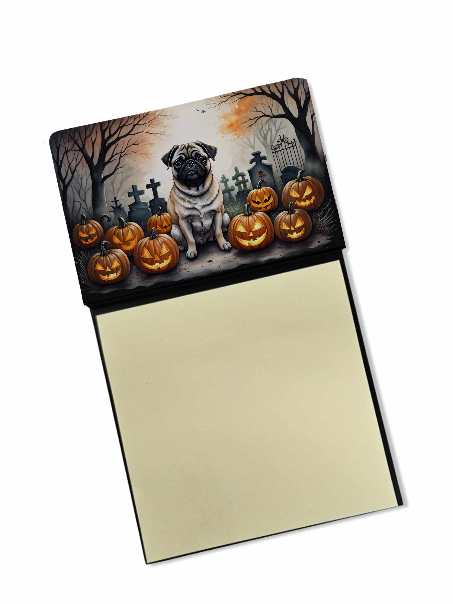 Fawn Pug Spooky Halloween Sticky Note Holder 3.25 in x 5.25 in ...