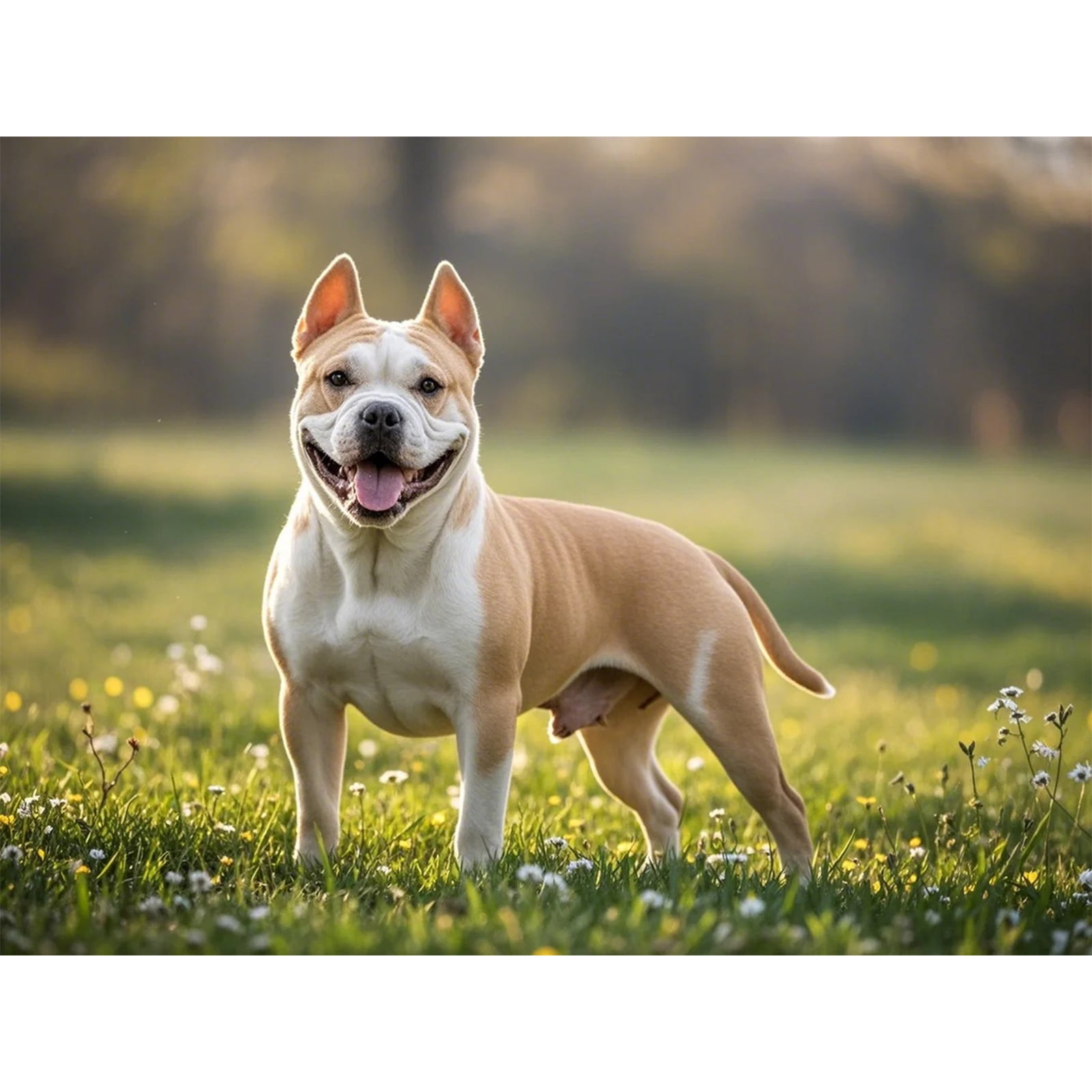 Fawn Staffordshire Bull Terrier Diamond Painting DIY Kits 5D Diamond ...