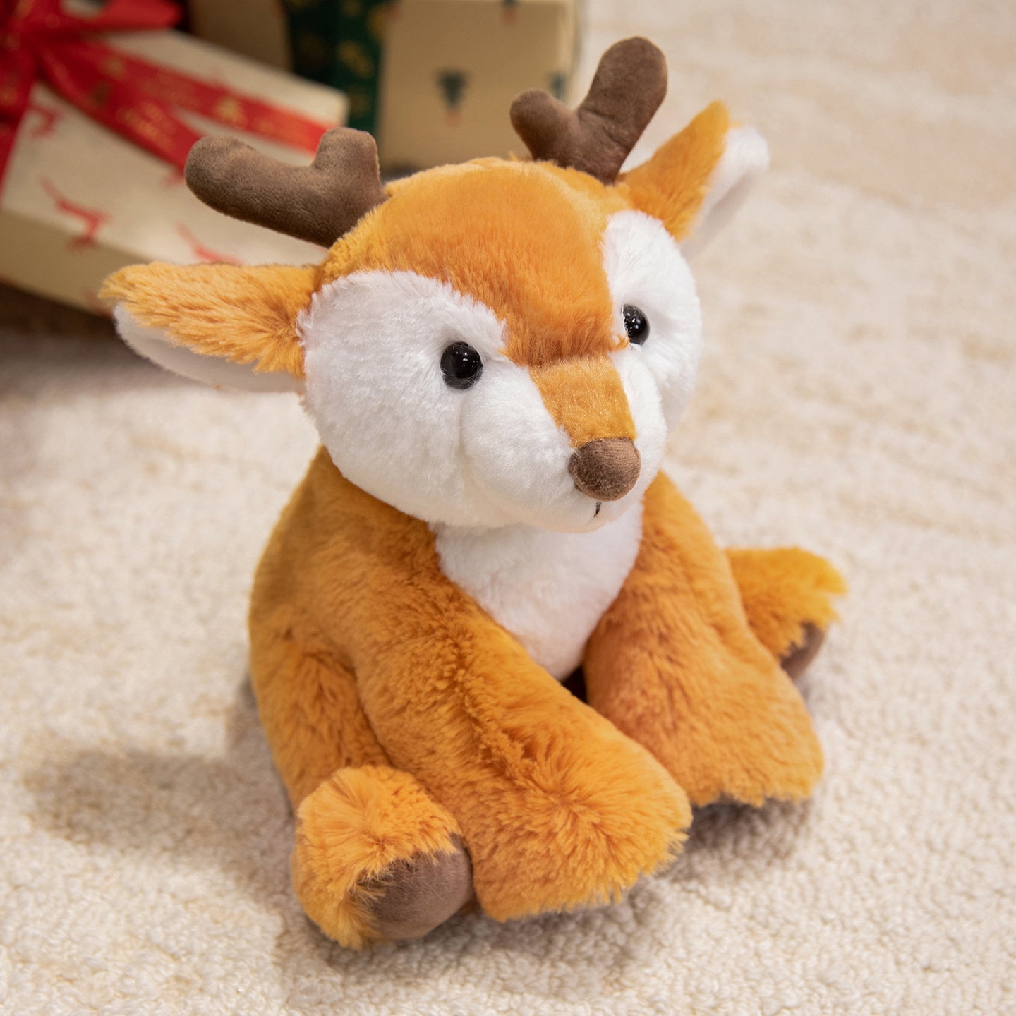 Fawn Stuffed Animal - 9.05" Fawn Plush Toy - Toy Cushion for Christmas ...