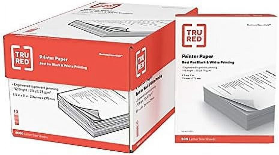 Fax Machine Carton, Letter Size, Acid Free, 92 Bright, 20 lb, White ...