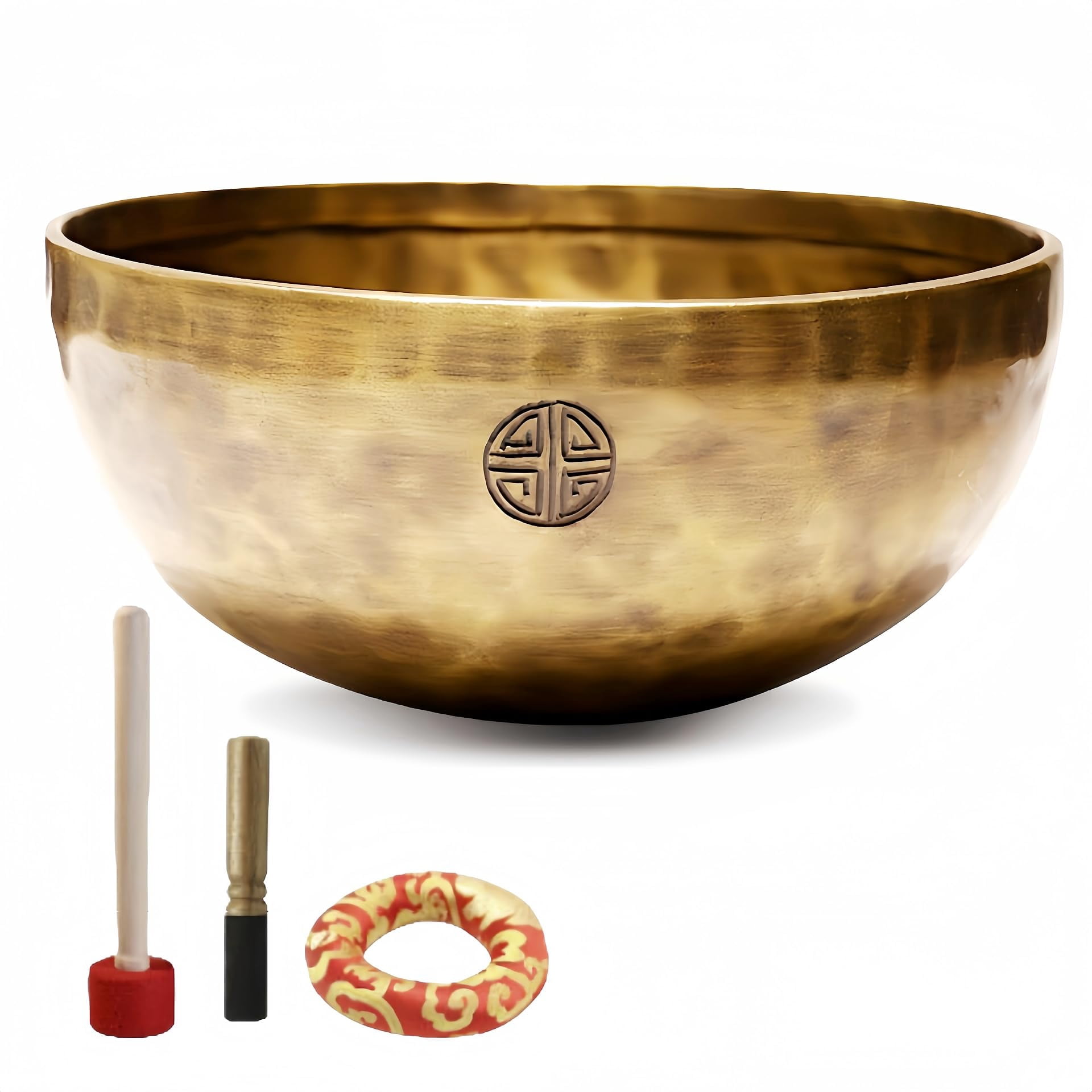 Fay Bless Handmade Tibetan Singing Bowl Set - Full Moon Nepalese ...