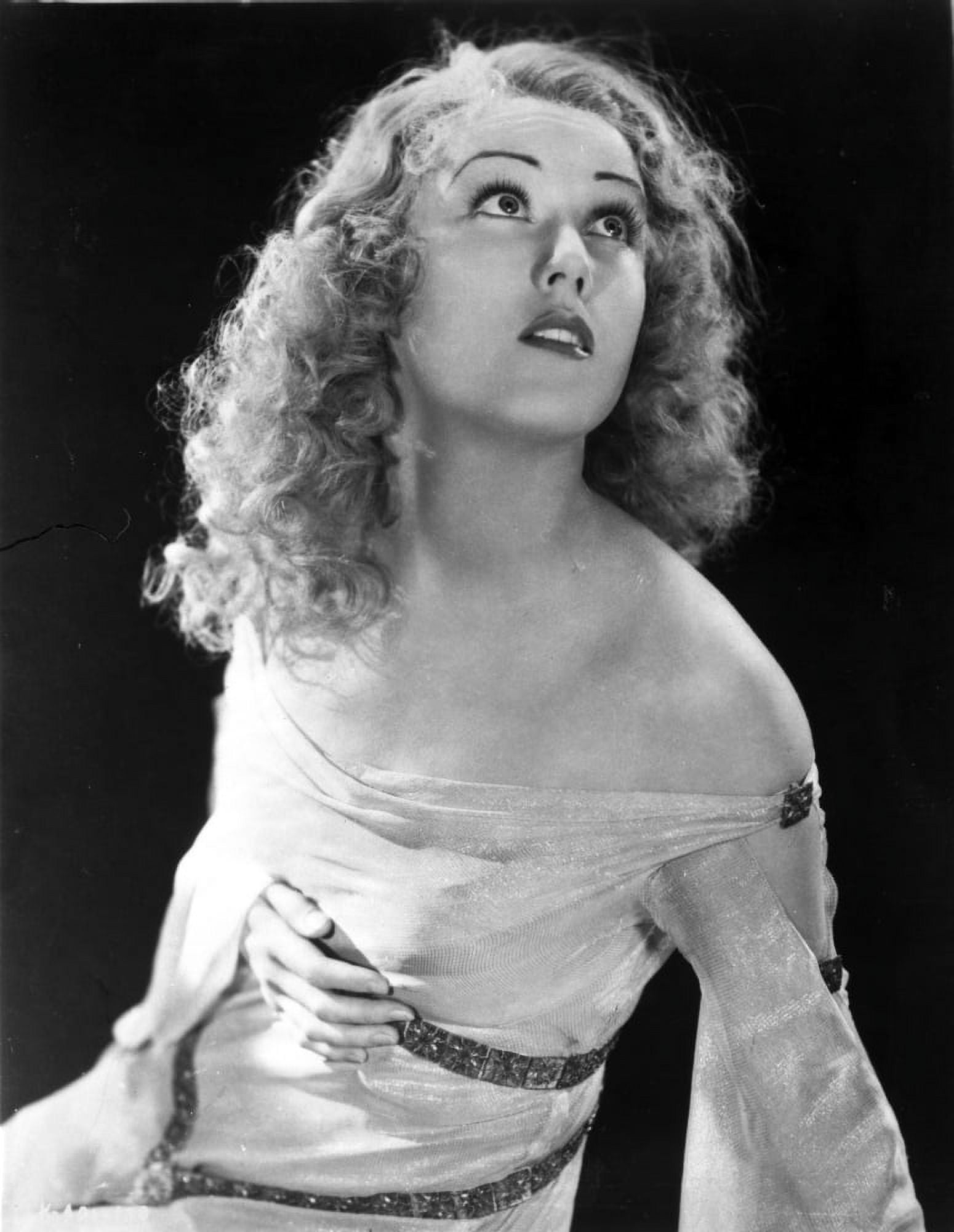 Fay Wray Posed in White Clothing Facing Up Photo Print (24 x 30 ...