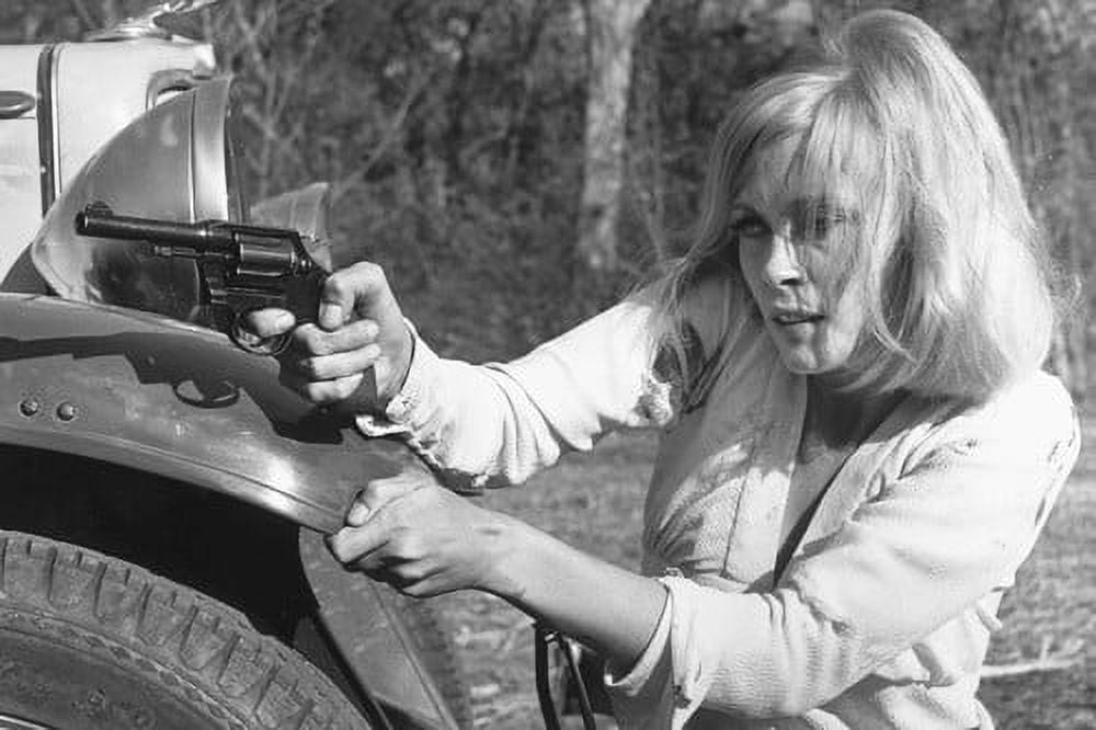 Faye Dunaway Bonnie and Clyde B&w 24x36 Poster With Gun - Walmart.com
