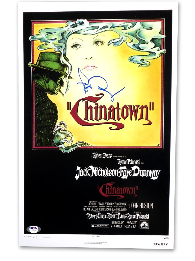 Faye Dunaway Signed Autographed 11X17 Photo Chinatown Poster PSA ...