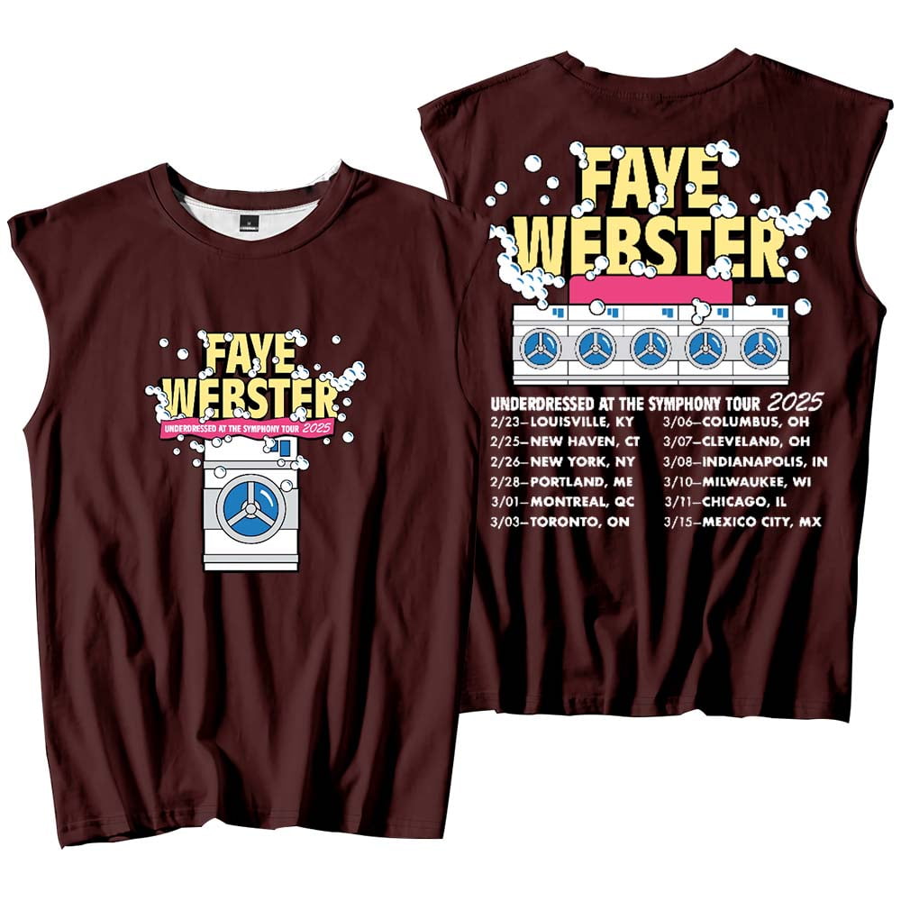 Faye Webster Laundrette Tank Tops Underdressed at The Symphony Tour ...