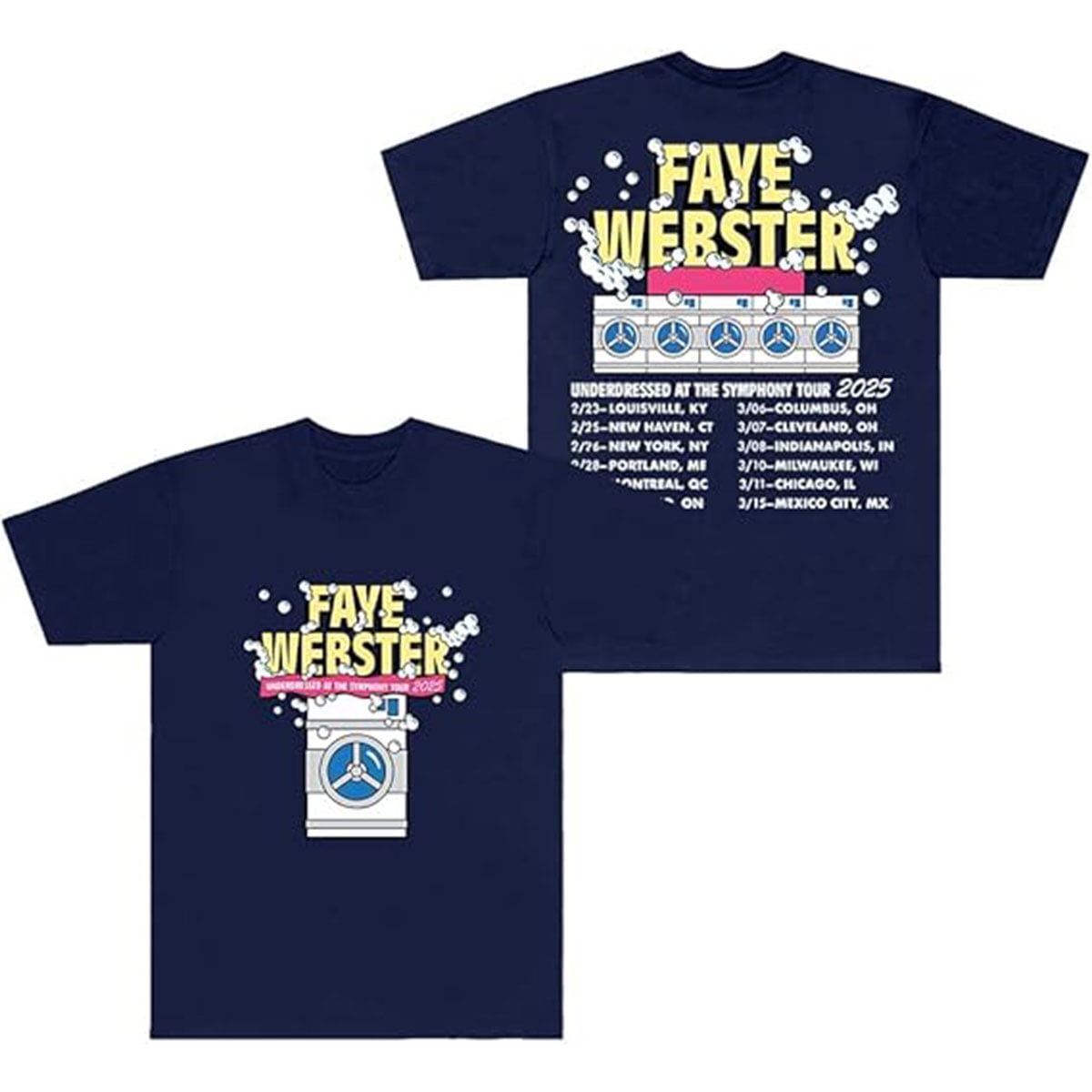 Faye Webster Laundrette Underdressed at The Symphony Tour 2025 T-Shirts ...