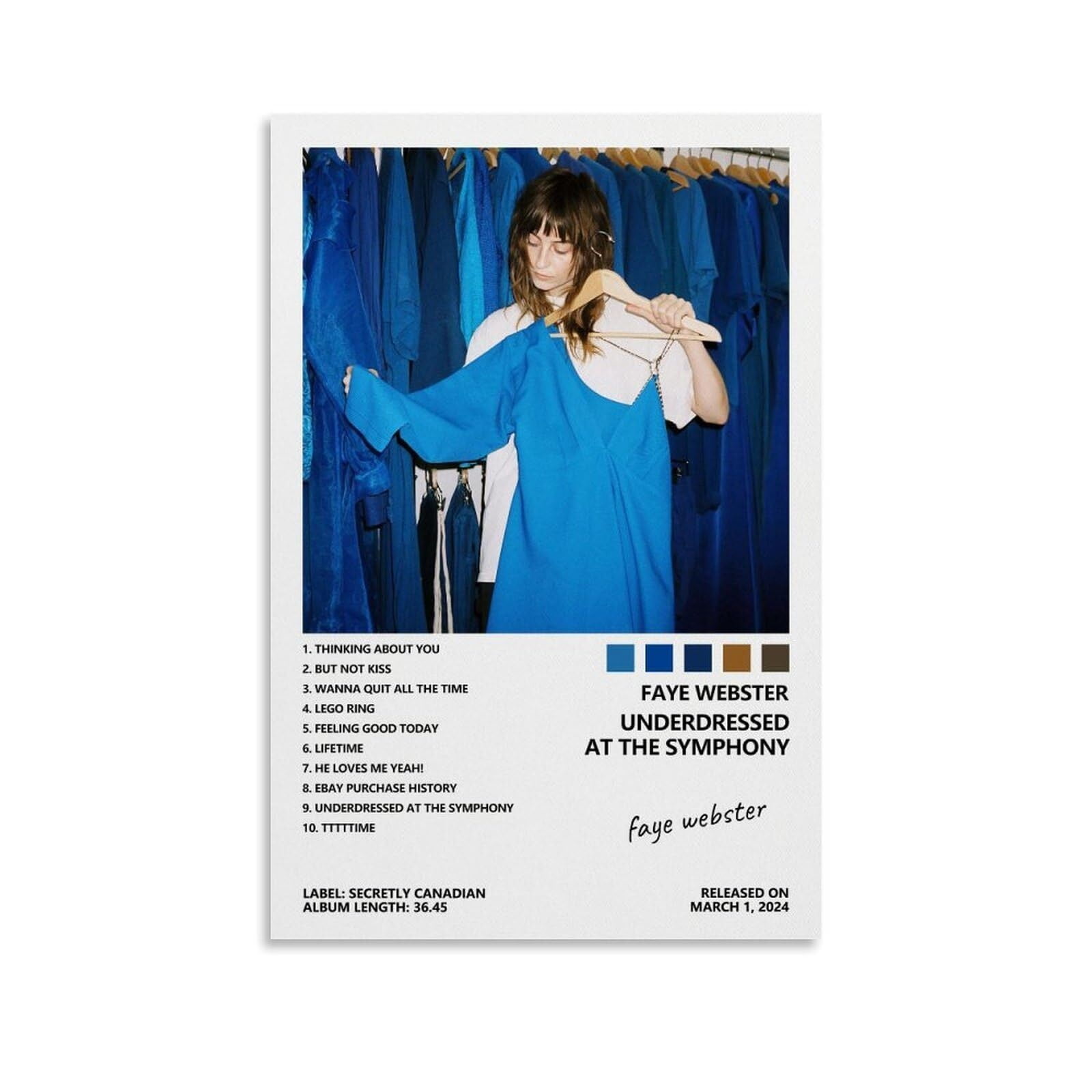 Faye Webster Poster Underdressed at The Symphony Album Cover Poster for ...