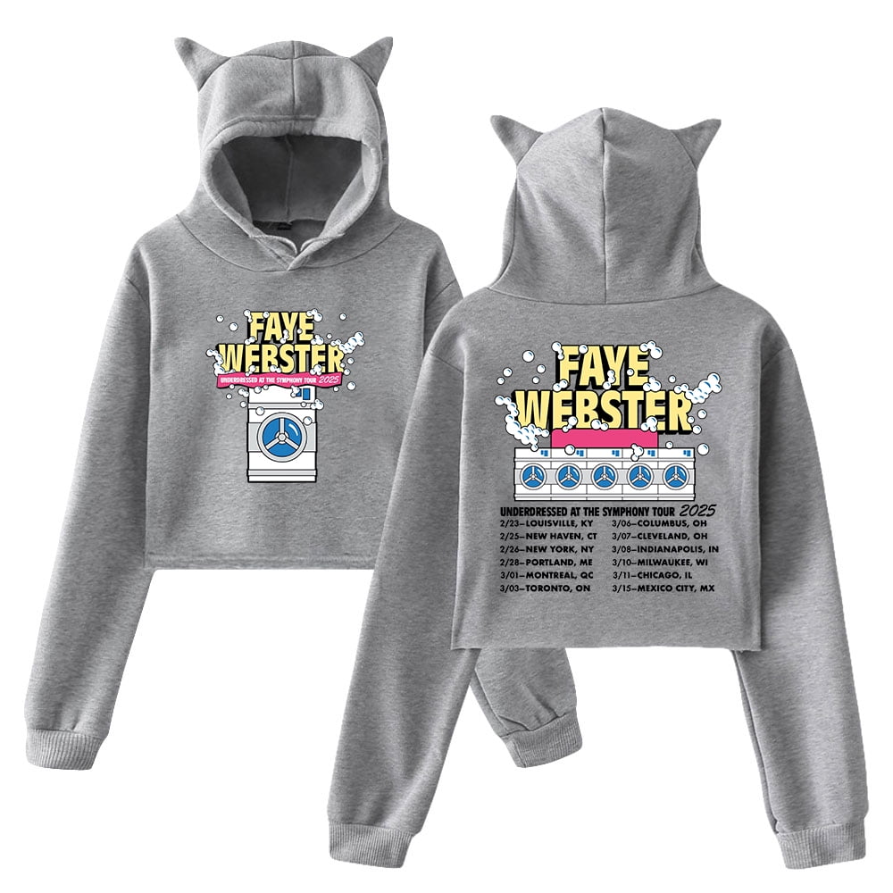 Faye Webster Underdressed at the Symphony Tour 2025 Cat Ears Hoodie ...