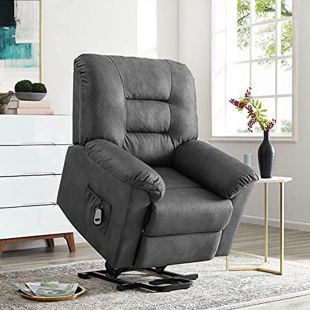 Nathaniel Home Addison Recliner, Blue - Walmart.com