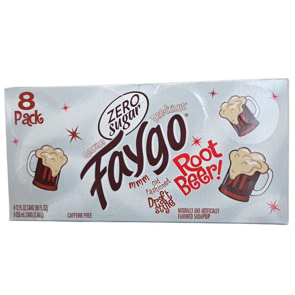 Faygo 8pk/12oz DT Root Beer - Walmart.com