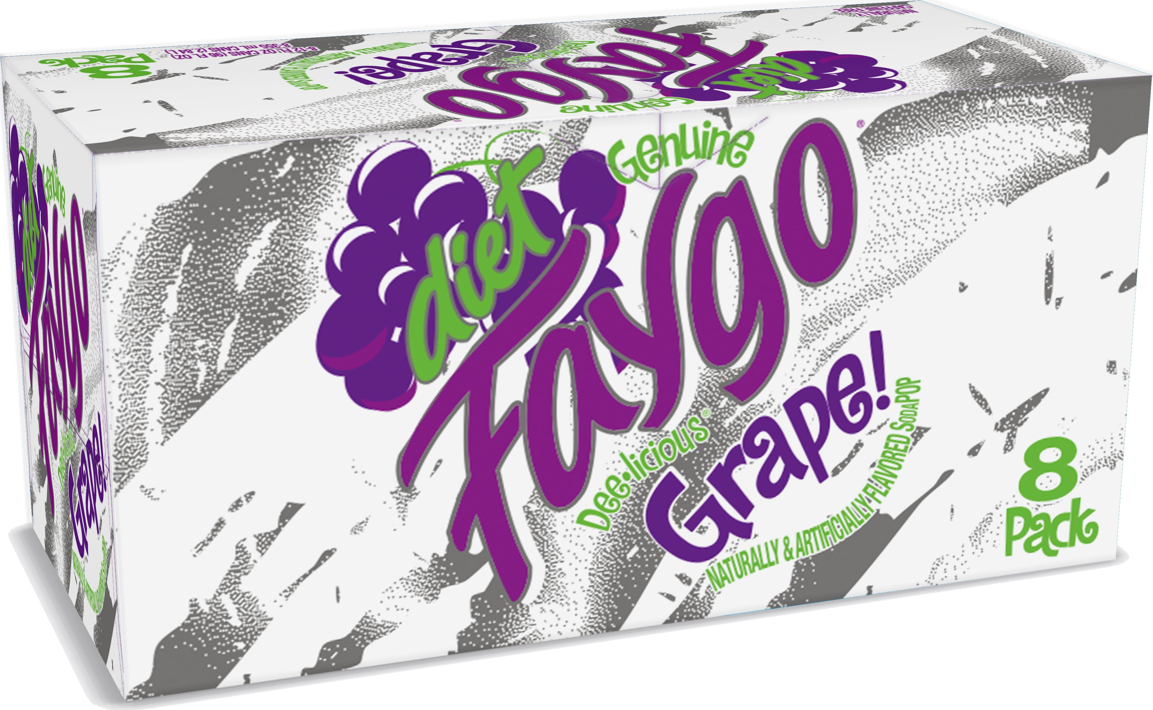 Faygo 8pk/12oz Diet Grape - Walmart.com