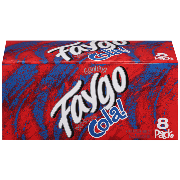 Faygo Cola Soda, 8 Pack Cans, 96 fl oz Total, Classic Smooth Cola ...
