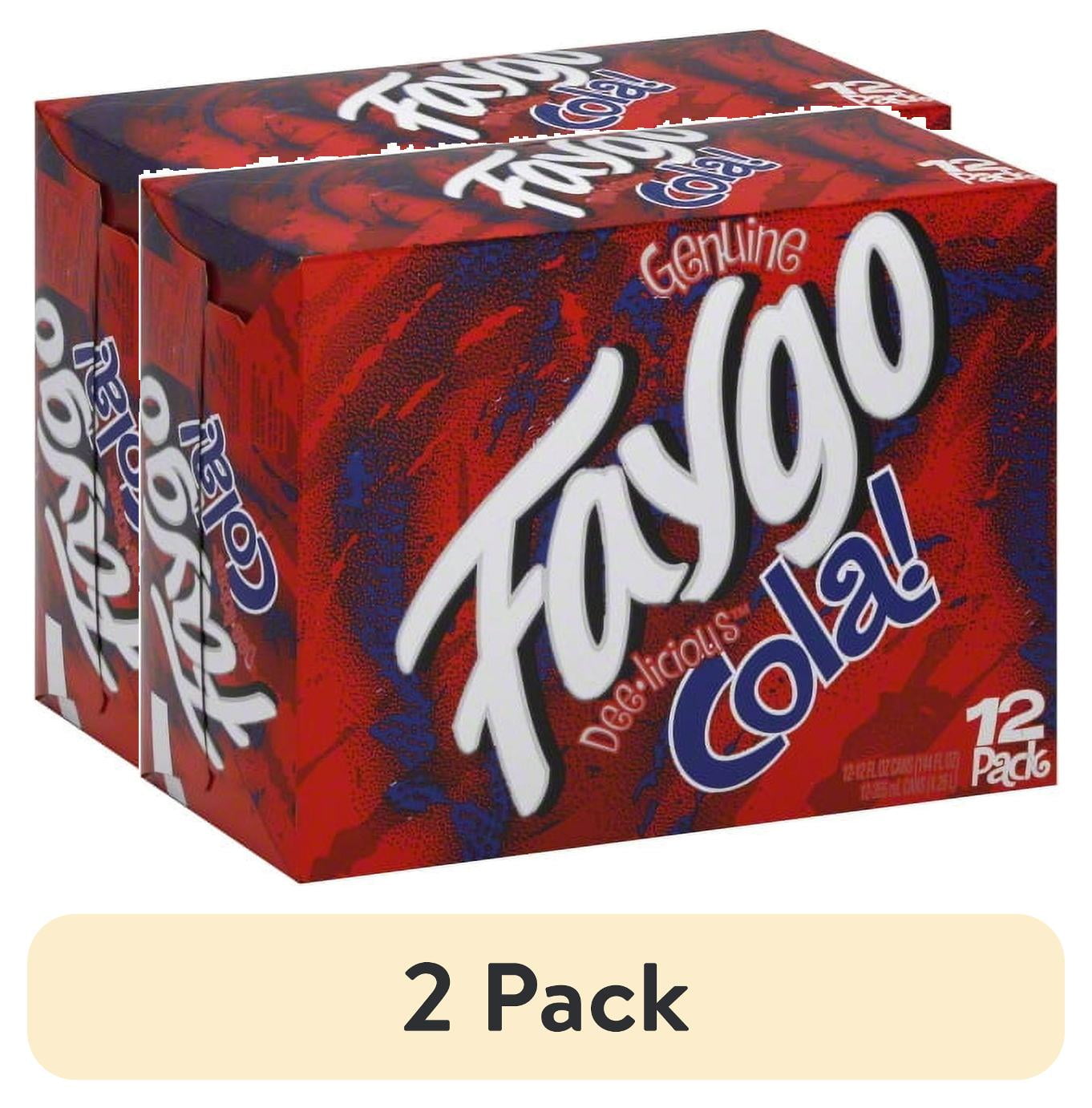 (2 pack) Faygo Cola Soda Pop, 12 Fl Oz, 12 Pack Cans - Walmart.com