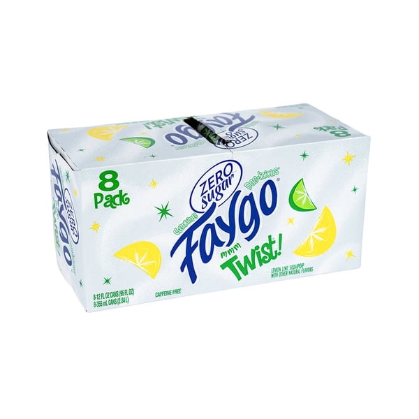 Faygo Diet Twist Lemon Lime Soda, 12 fl oz cans , 8-pack - Walmart.com