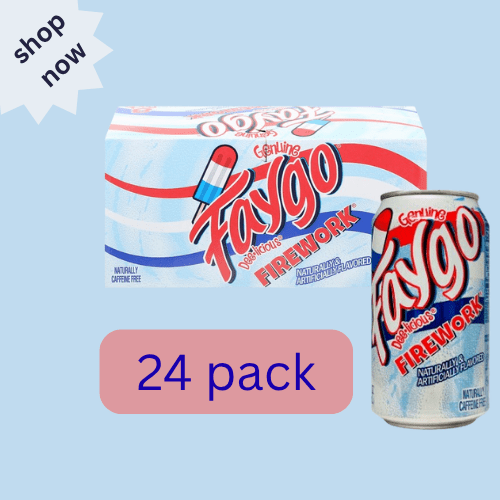 Faygo Firework Soda, 12 fl oz Cans, 24 Pack – Refreshing & Caffeine ...