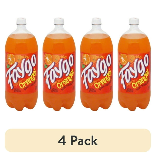 (4 pack) Faygo Orange Flavored Soda Pop, 2 Liter Bottles - Walmart.com