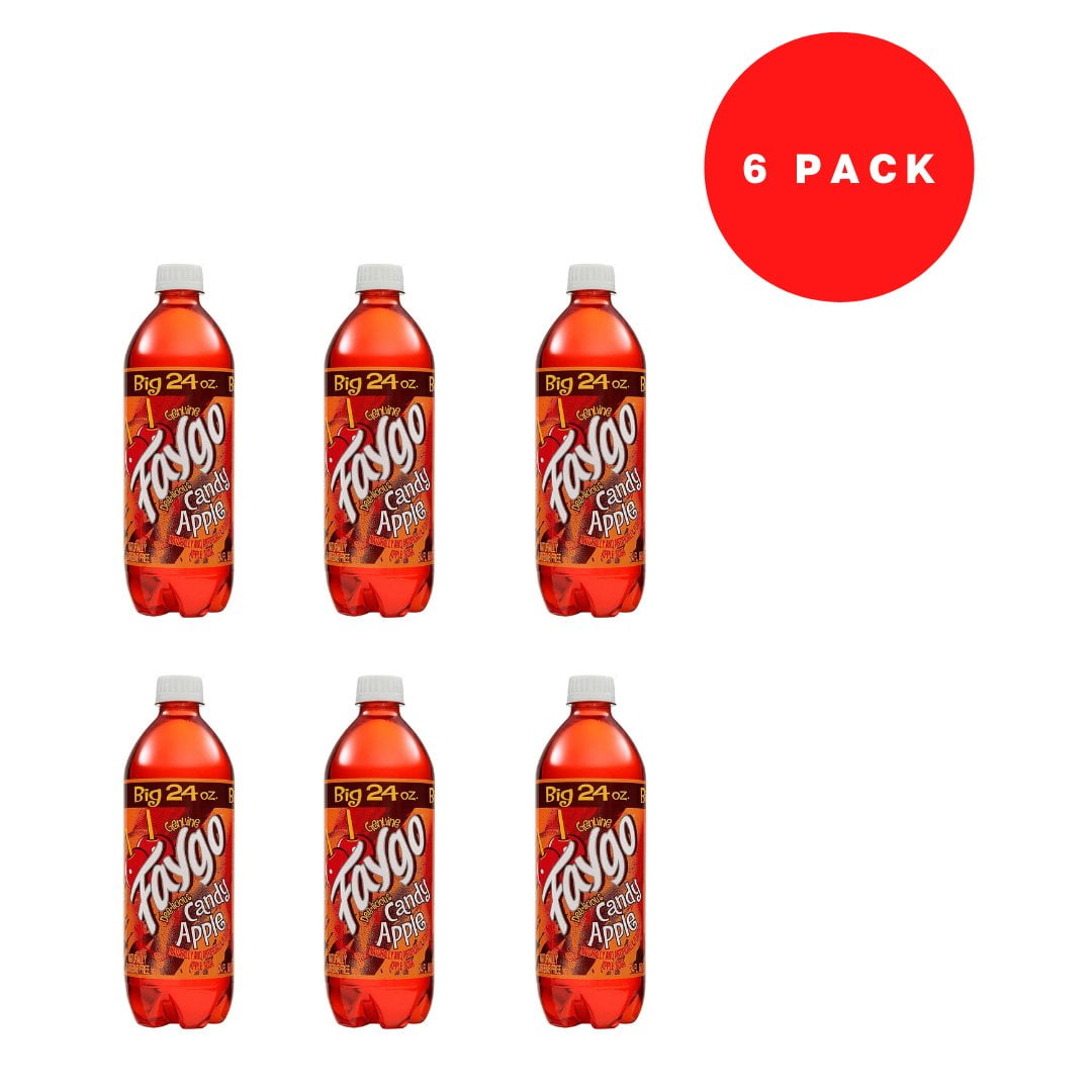 Faygo Soda 24 oz Bottles -Candy Apple 6-pack - Walmart.com