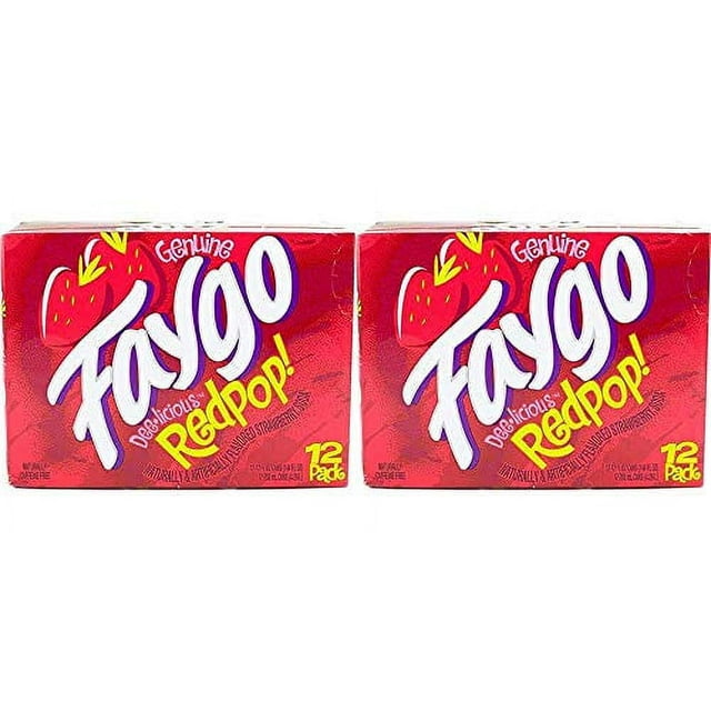 Faygo Brand Redpop Soda Drink, 12-ounce 12-pack cans - Walmart.com