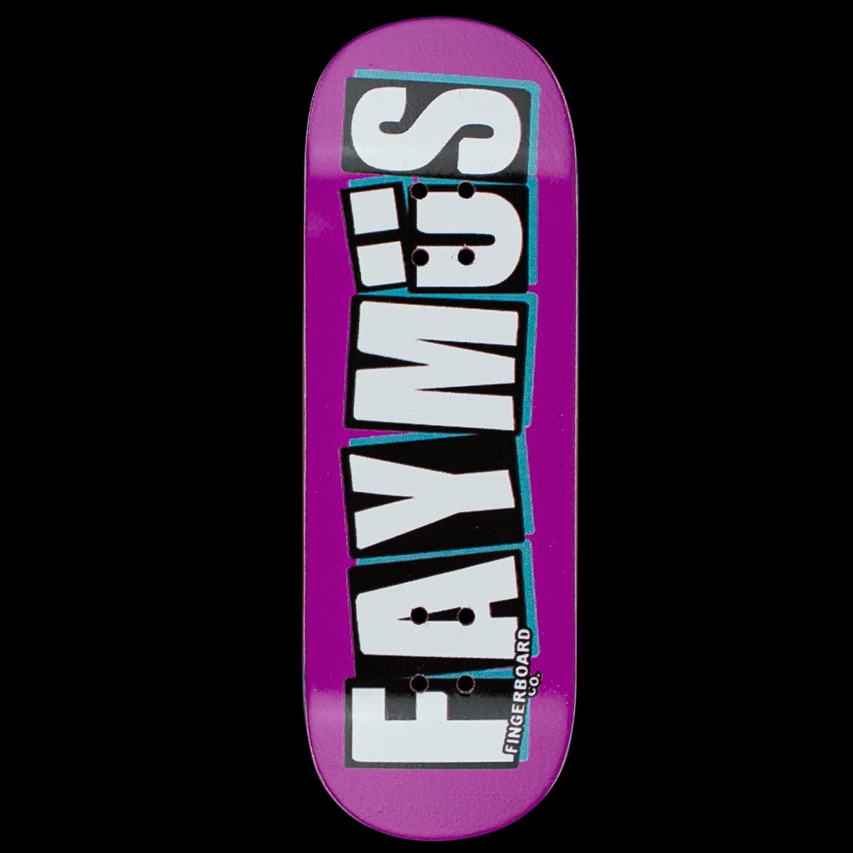 Faymus x DK Fingerboard Deck - Fayker Purp Boxy - 34mm - Walmart.com