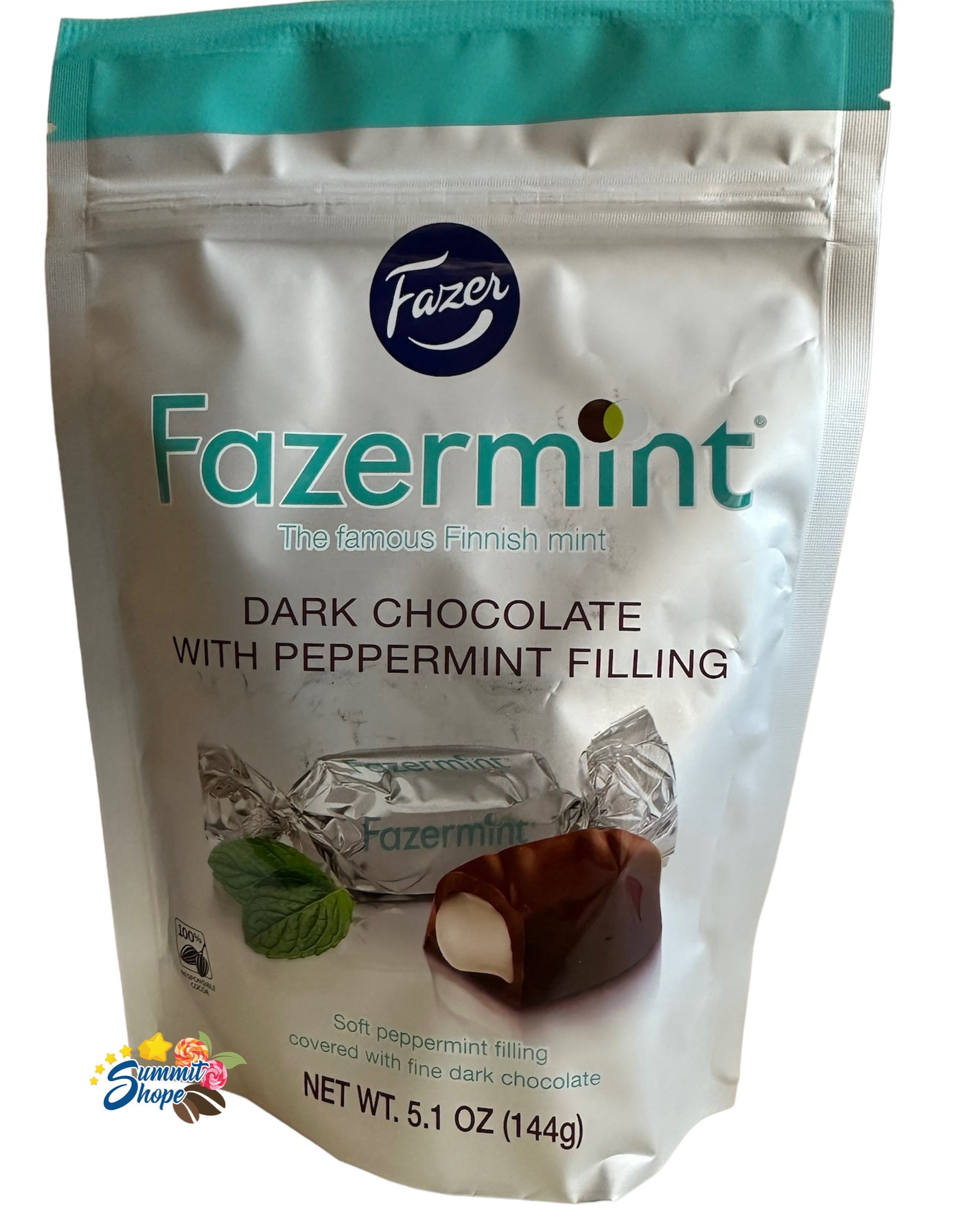 Fazer Dark Chocolate with Peppermint Filling. Product of Finland - Walmart.com