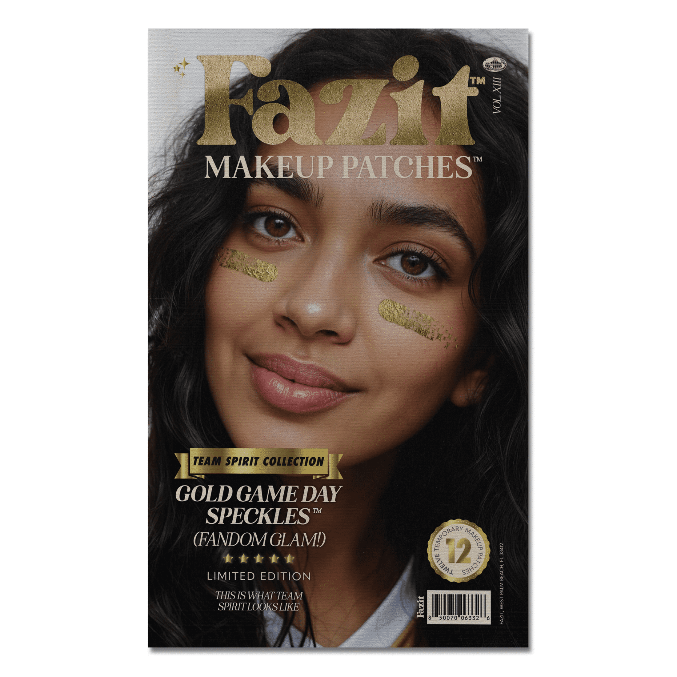 Fazit Glitter Freckle Makeup Patches, Gold Stripe, 12 Count - Walmart.com