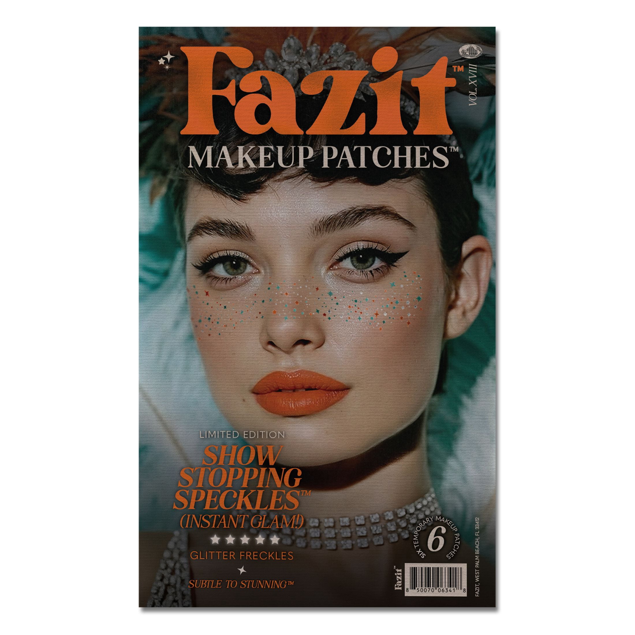 Fazit Show Stopping Glitter Speckles Makeup Patches, 6 Count - Walmart.com