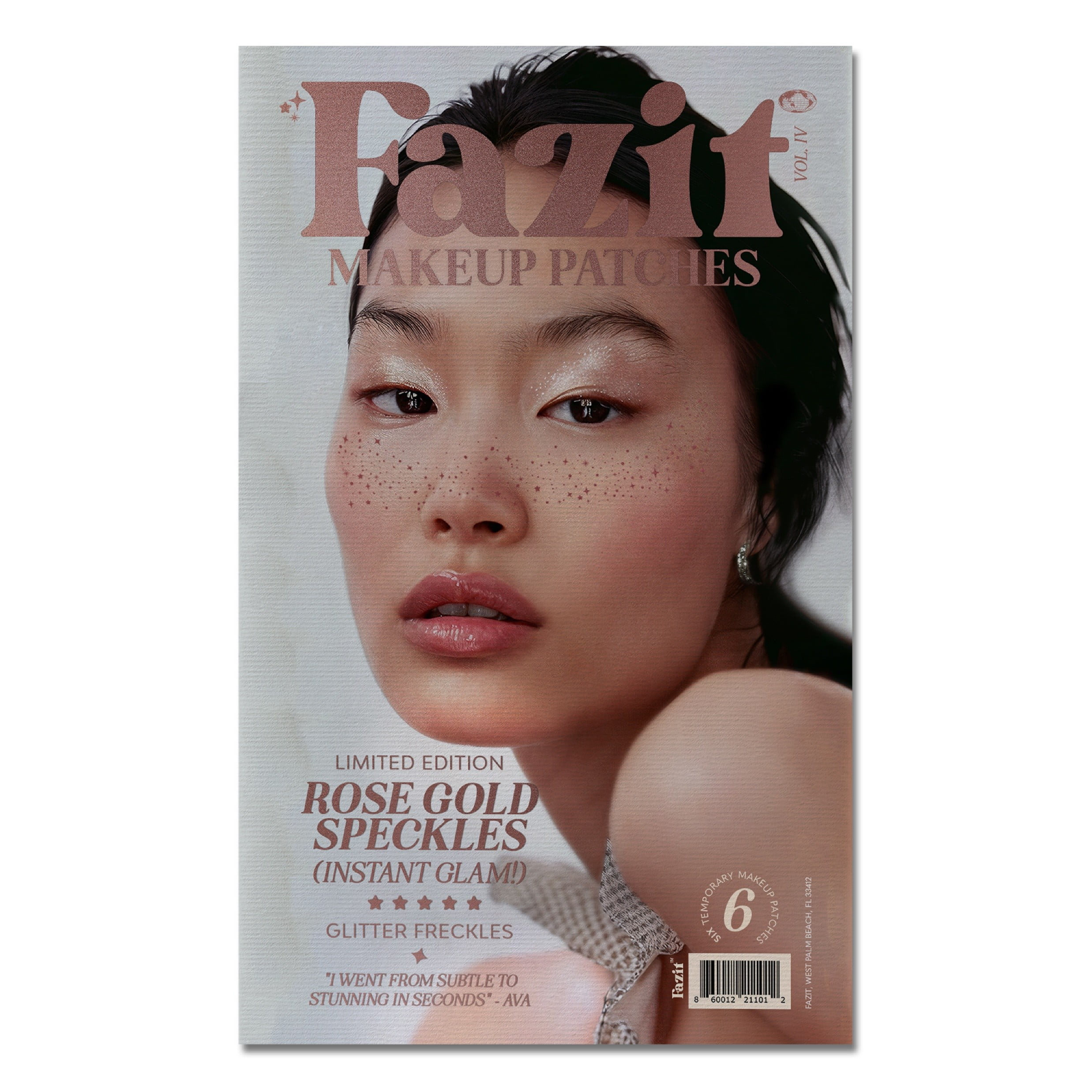 Fazit Glitter Freckle Makeup Patches, Silver Speckles, 6 count ...