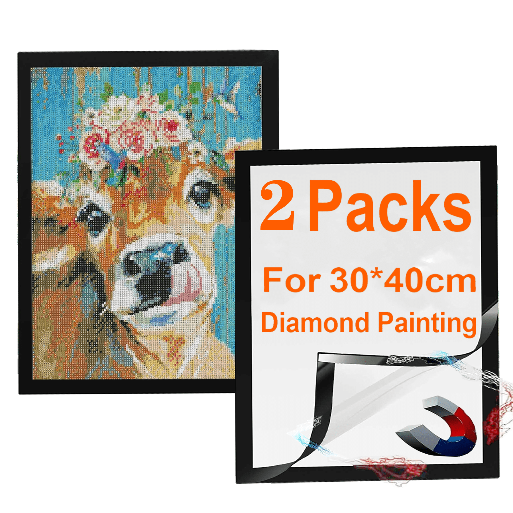 Fbasport 2 Pack Diamond Painting Frames,12x16 Inch/30x40cm Diamond Art ...