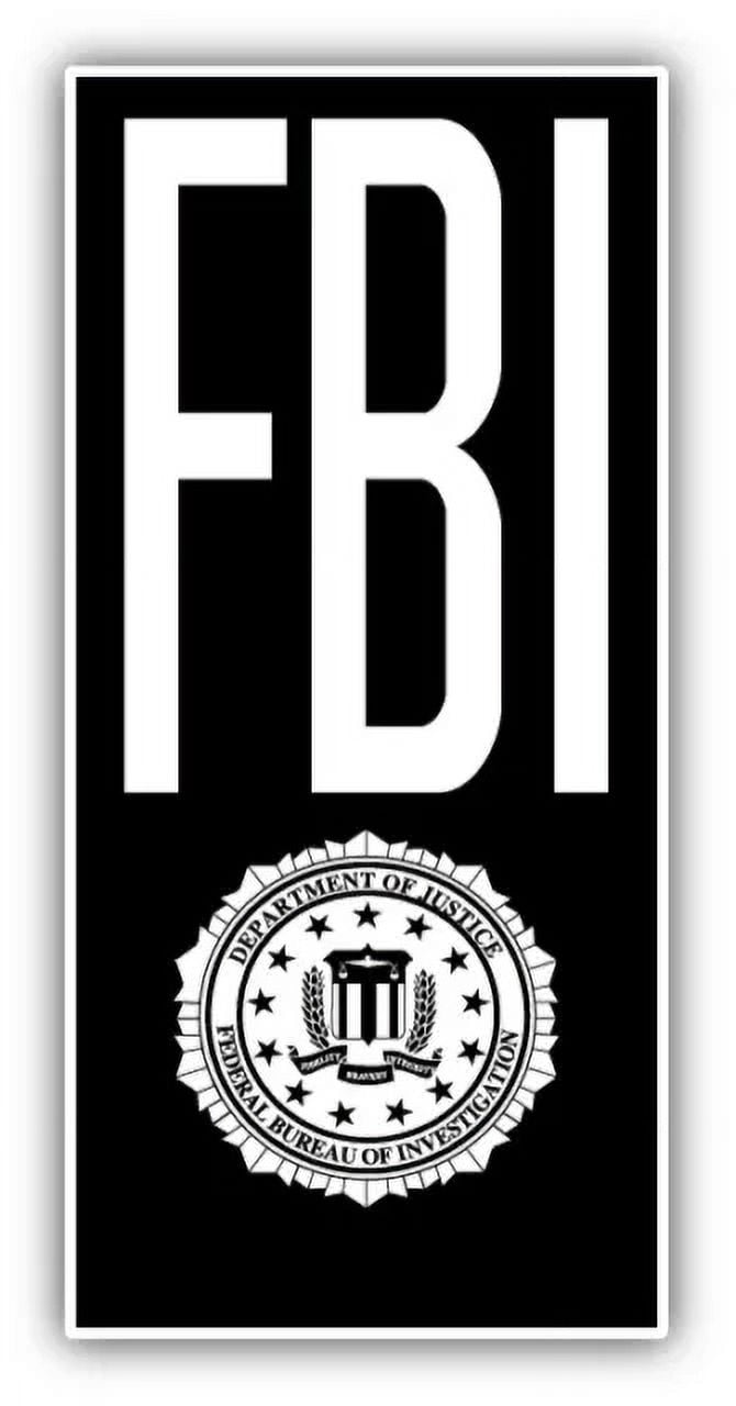 Fbi Badge Military Sticker Phone Decal Water Bottle Stickers Car Decals ...