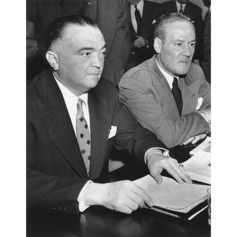 Fbi Director J. Edgar Hoover And Assoc. Dir. Clyde Tolson Testify At ...