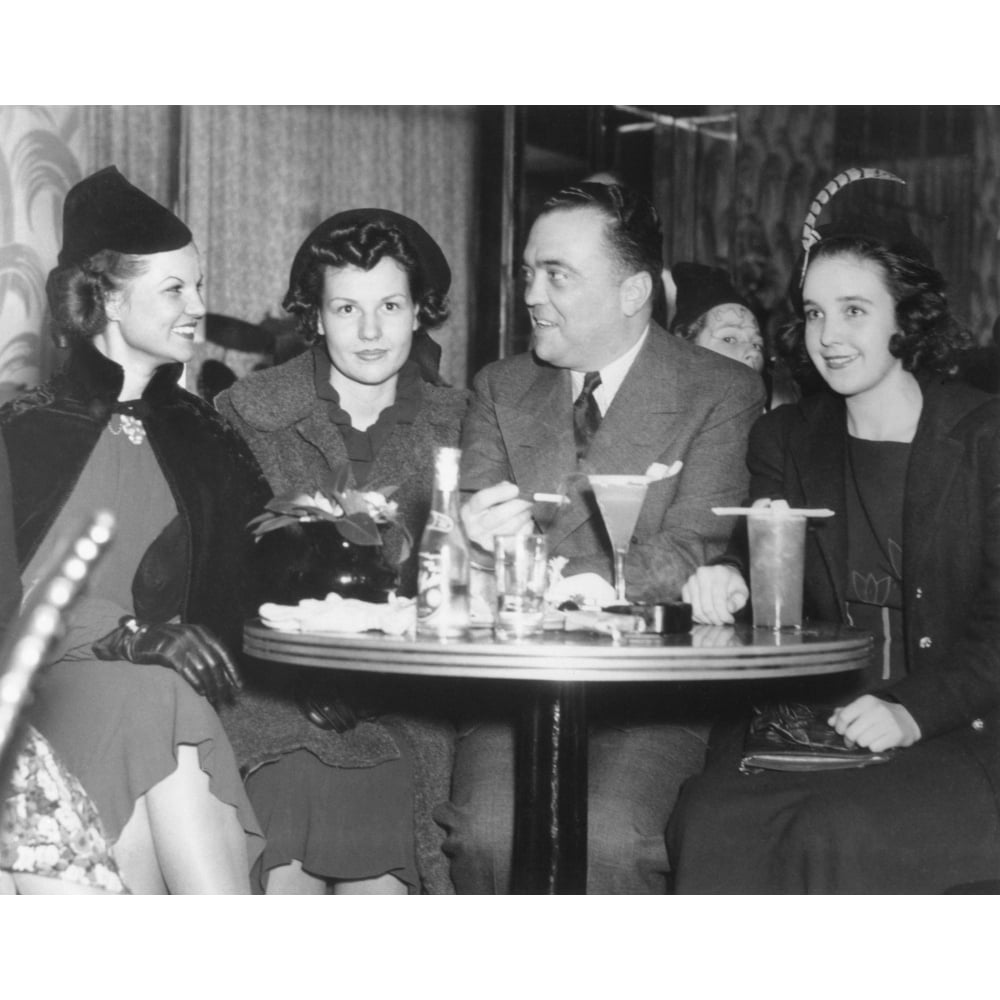 Fbi Director J. Edgar Hoover At The Stork Club With Three Young Women ...