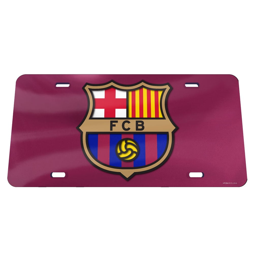 Fc Barcelona Official SOC License Plate Mirror by Wincraft 944351 ...