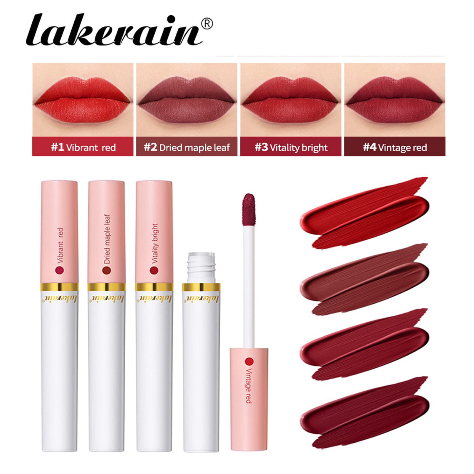 FcBaudy Red Lipstick 6-Color Moisturizing Lip Balm Hydrating Hydrating ...