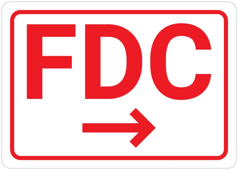 Fdc Arrow Right White Background Sign Metal 12"X8" Rust Free Aluminum ...