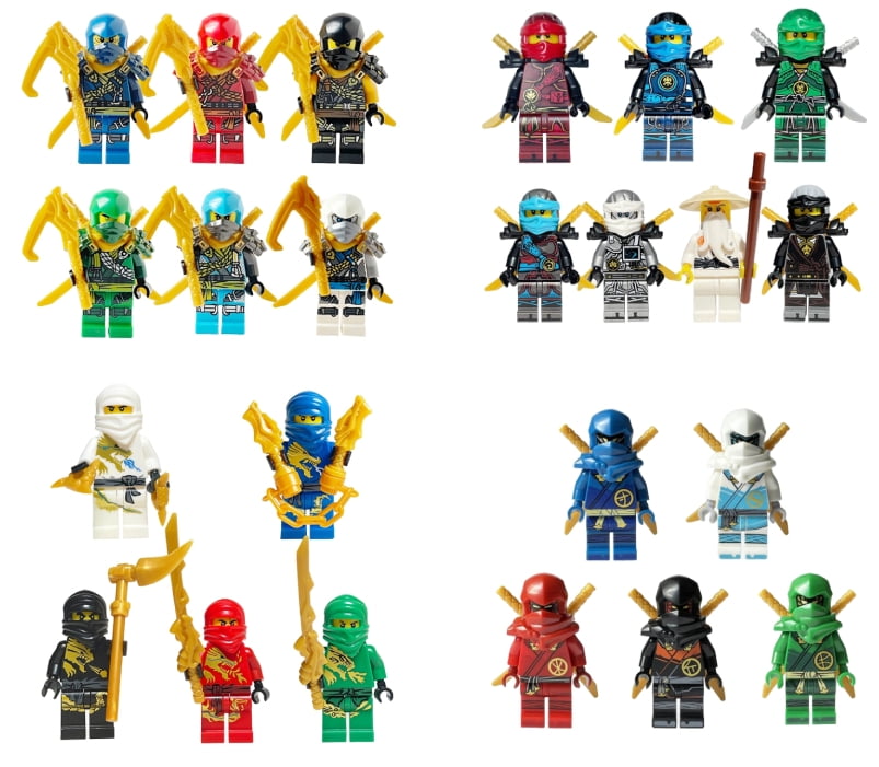 Fddxhl 23PCS Ninjago Minifigures Building Blocks Set, Ninja Mini ...