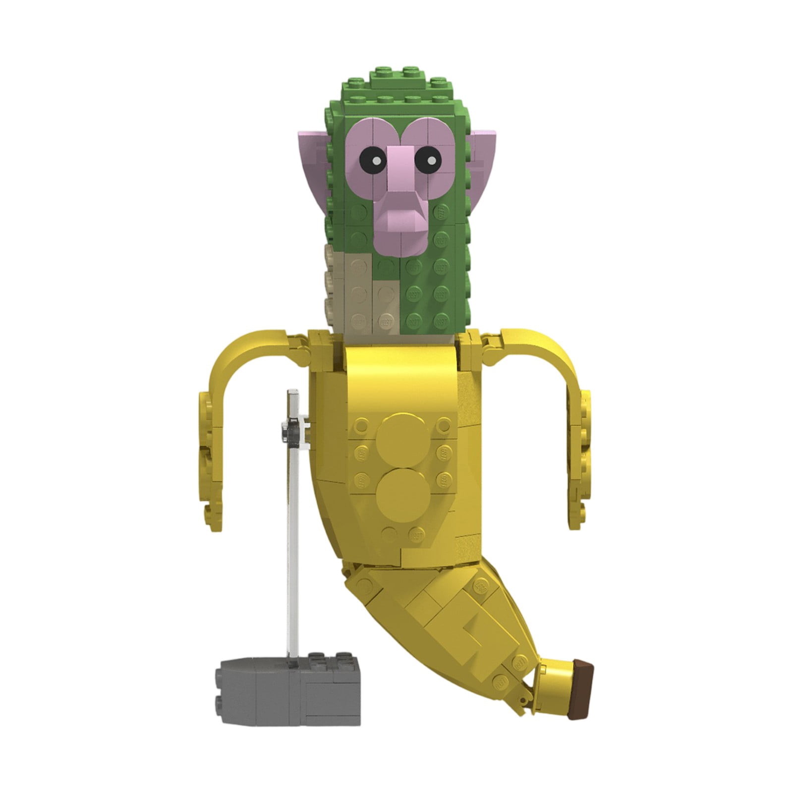 Fddxhl Italian Brainrot Building Blocks, Chimpanzini Bananini Action ...
