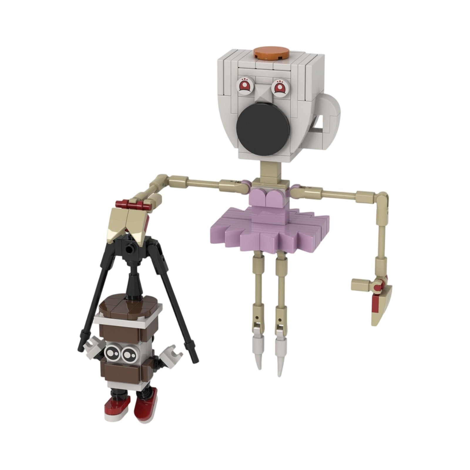 Fddxhl Italian Brainrot Cool Fusion Form Building Blocks, AI Brainrot Animal Action Figures ...