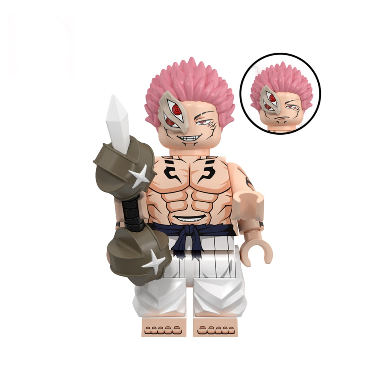 Yanxiao Jujutsu Kaisen Ryomen Sukuna Action Figure Minifigures Building Blocks Toys, Jujutsu ...