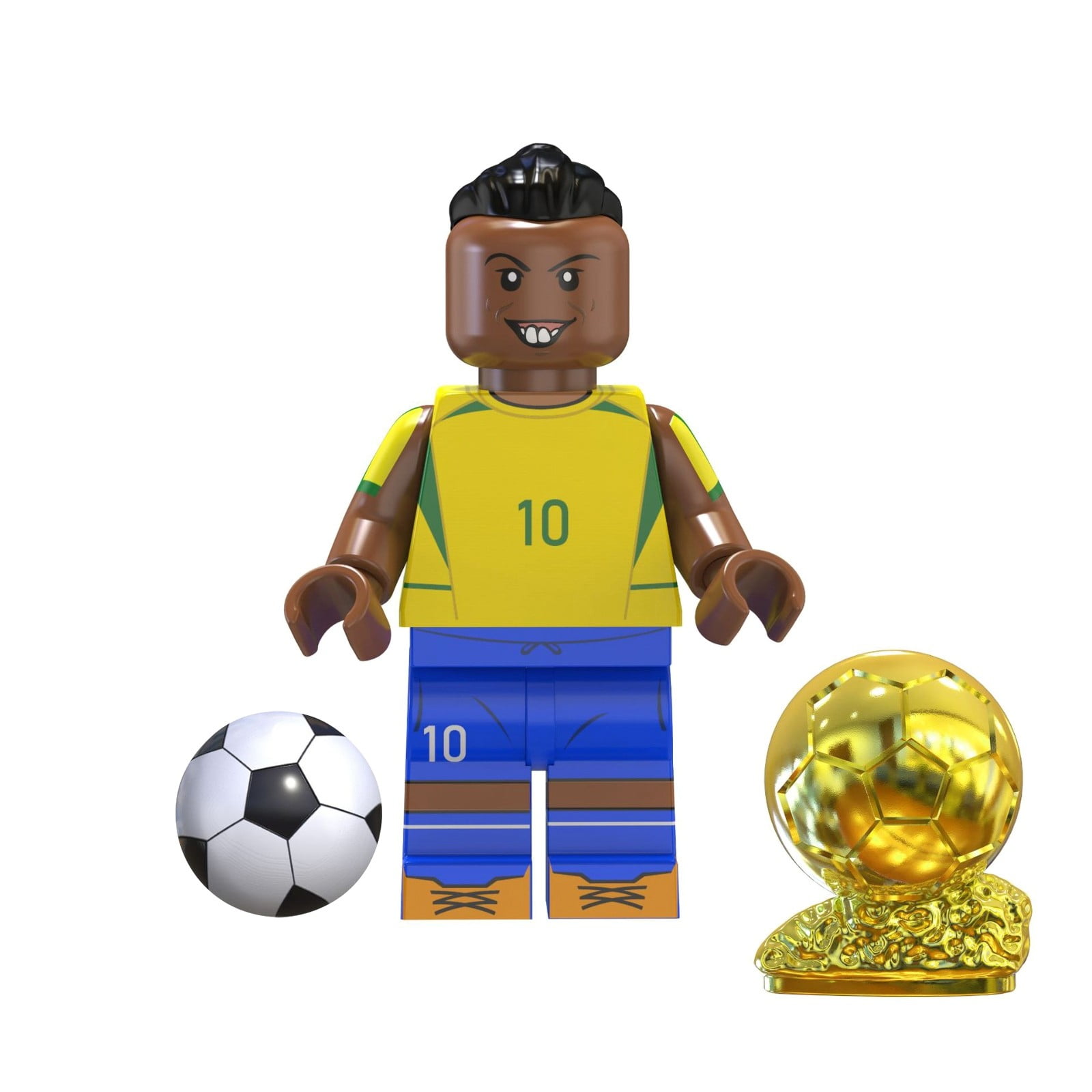 Fddxhl Soccer Minifigures Building Block Set - Iconic Football Stars ...