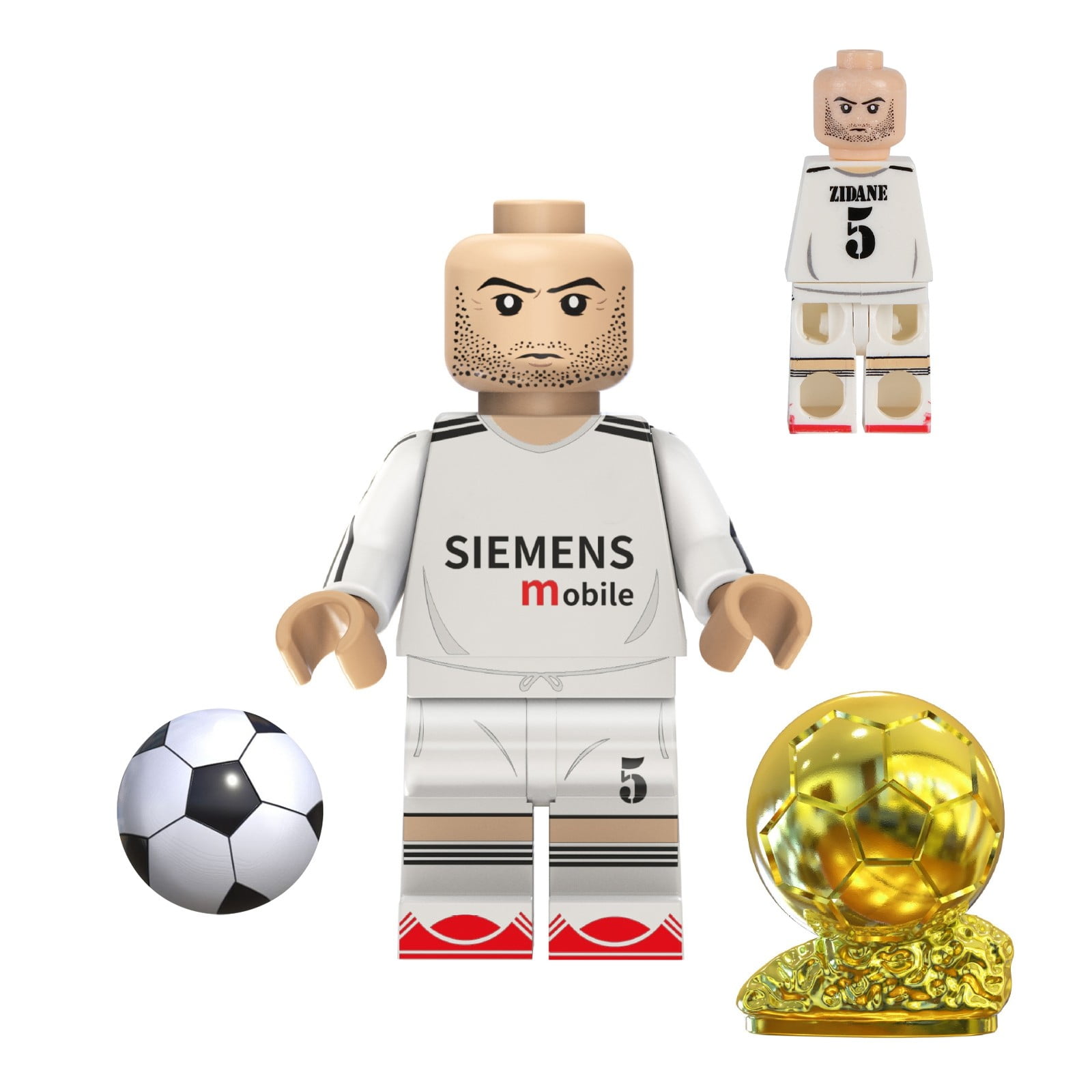 Fddxhl Soccer Minifigures Building Block Set - Iconic Football Stars ...