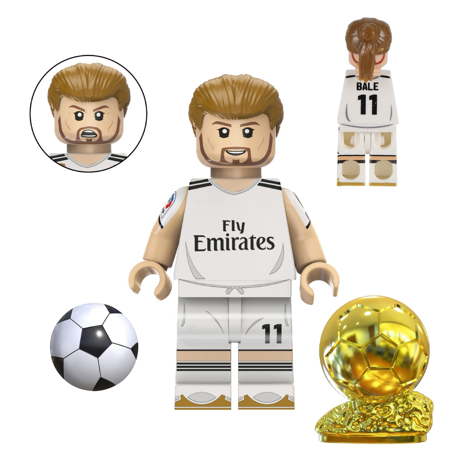 Fddxhl Soccer Minifigures Building Block Set - Iconic Football Stars ...