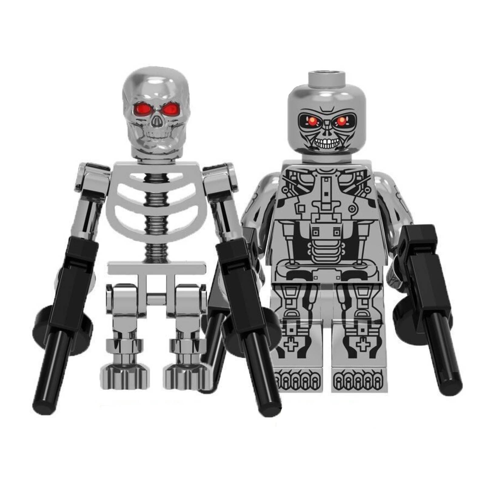 Fddxhl Terminator Mini Action Figure Building Blocks, Terminator T800 ...