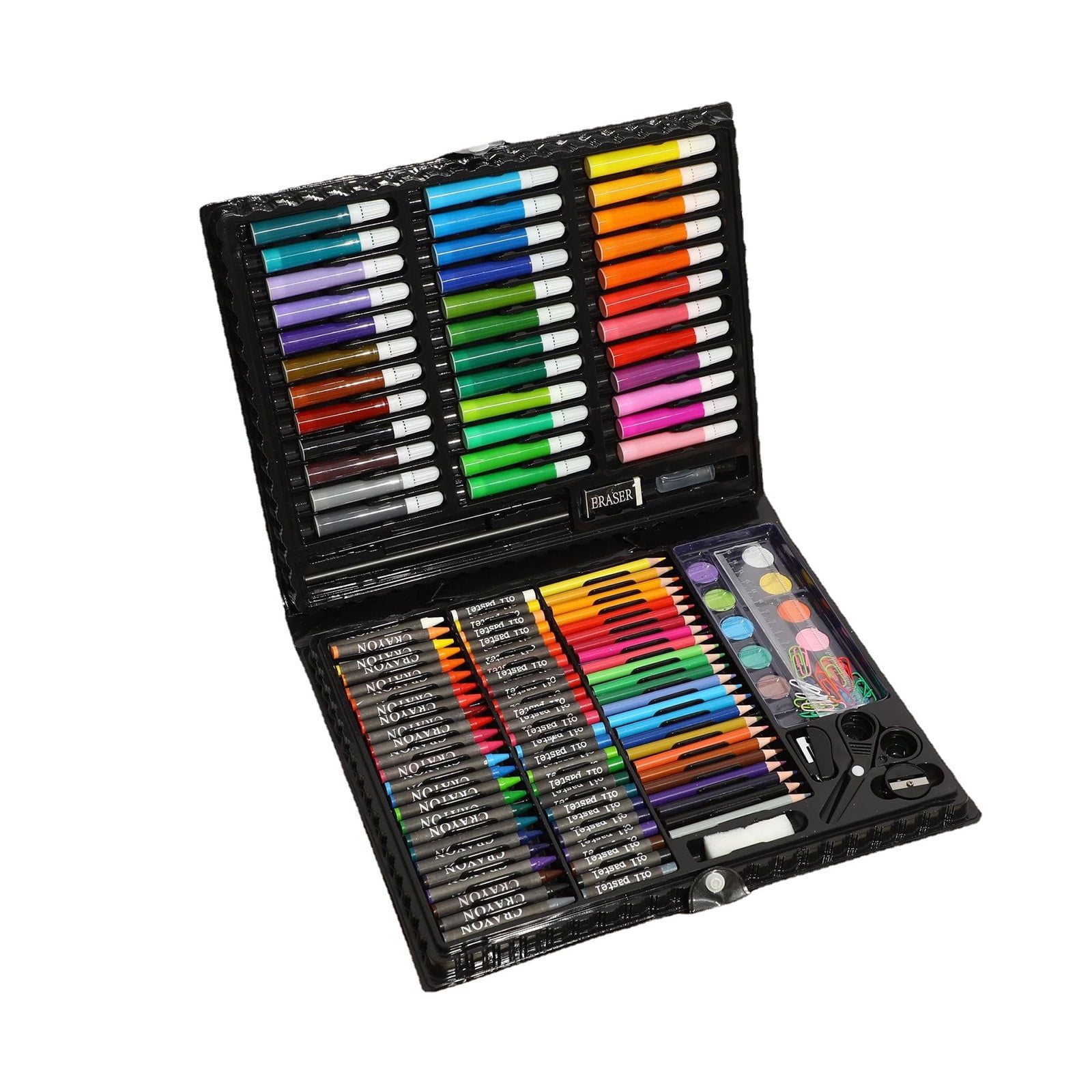 Fdelink 150 Art Set,Watercolor Crayon Kit,150Piece Deluxe Set – for ...