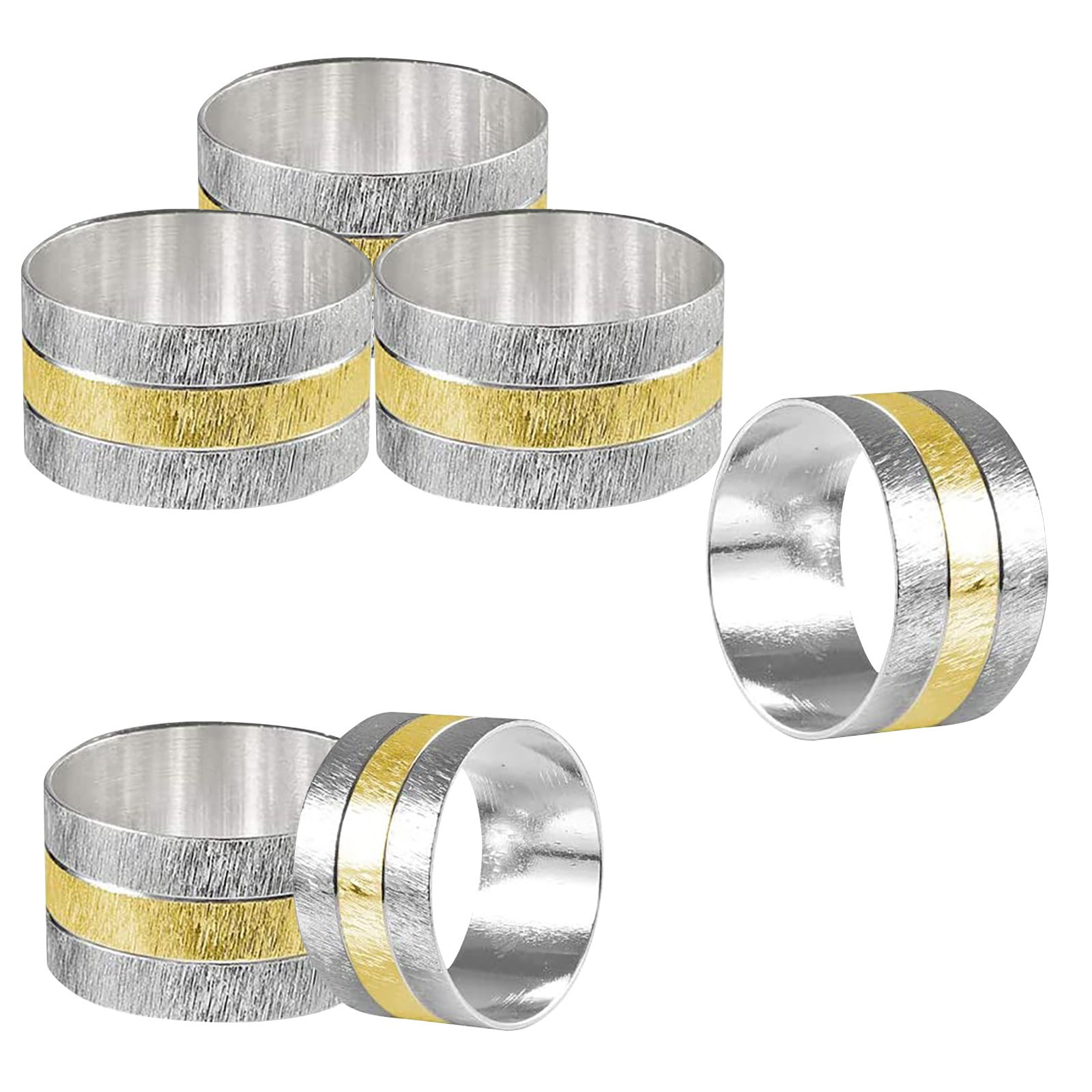 Fdelink 6Pcx Napkin Rings, 6Pc Metal Buckle Napkin Rings for Party ...