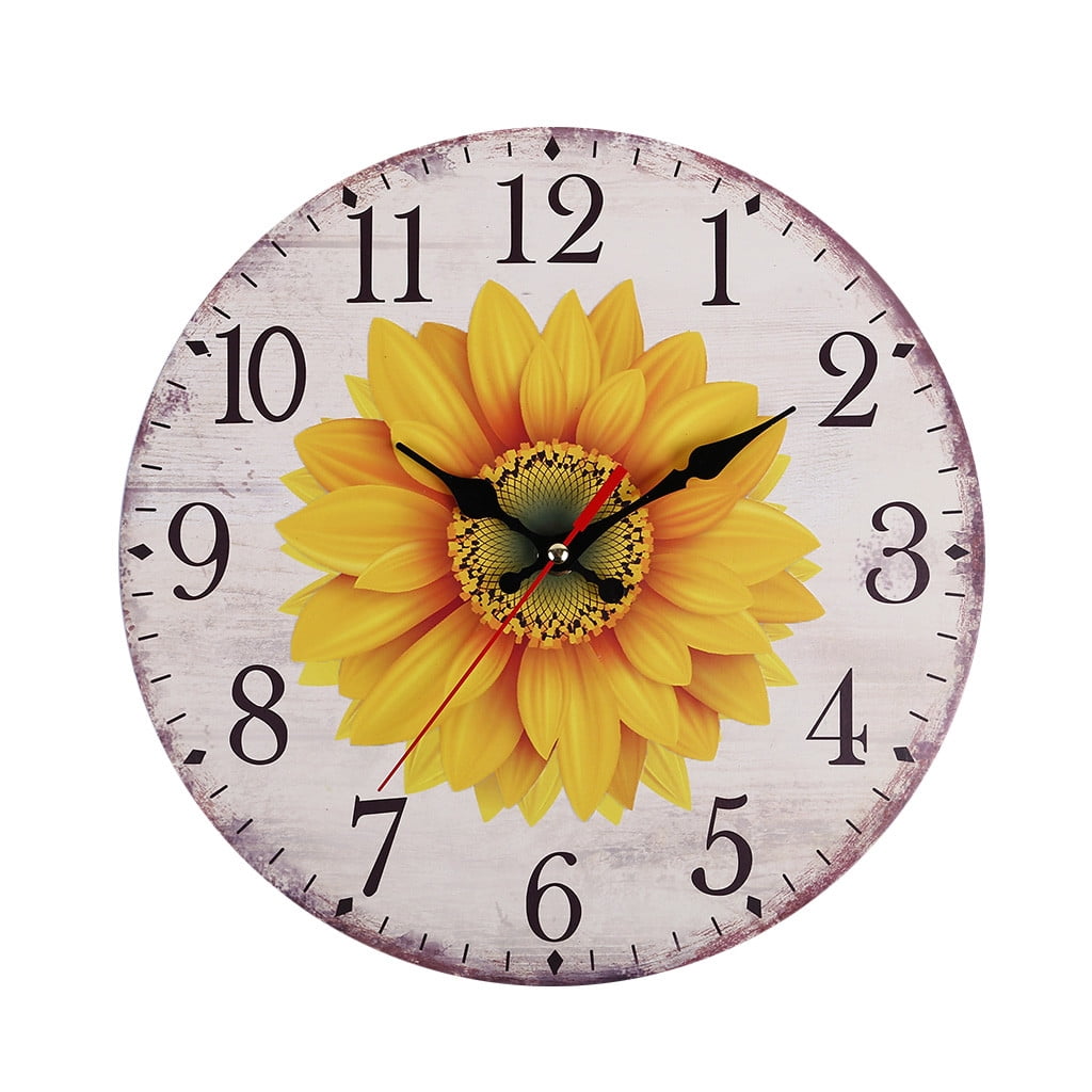 Fdelink Clock Kitchen Wall Clock Battery Operated Large Easy to Read ...