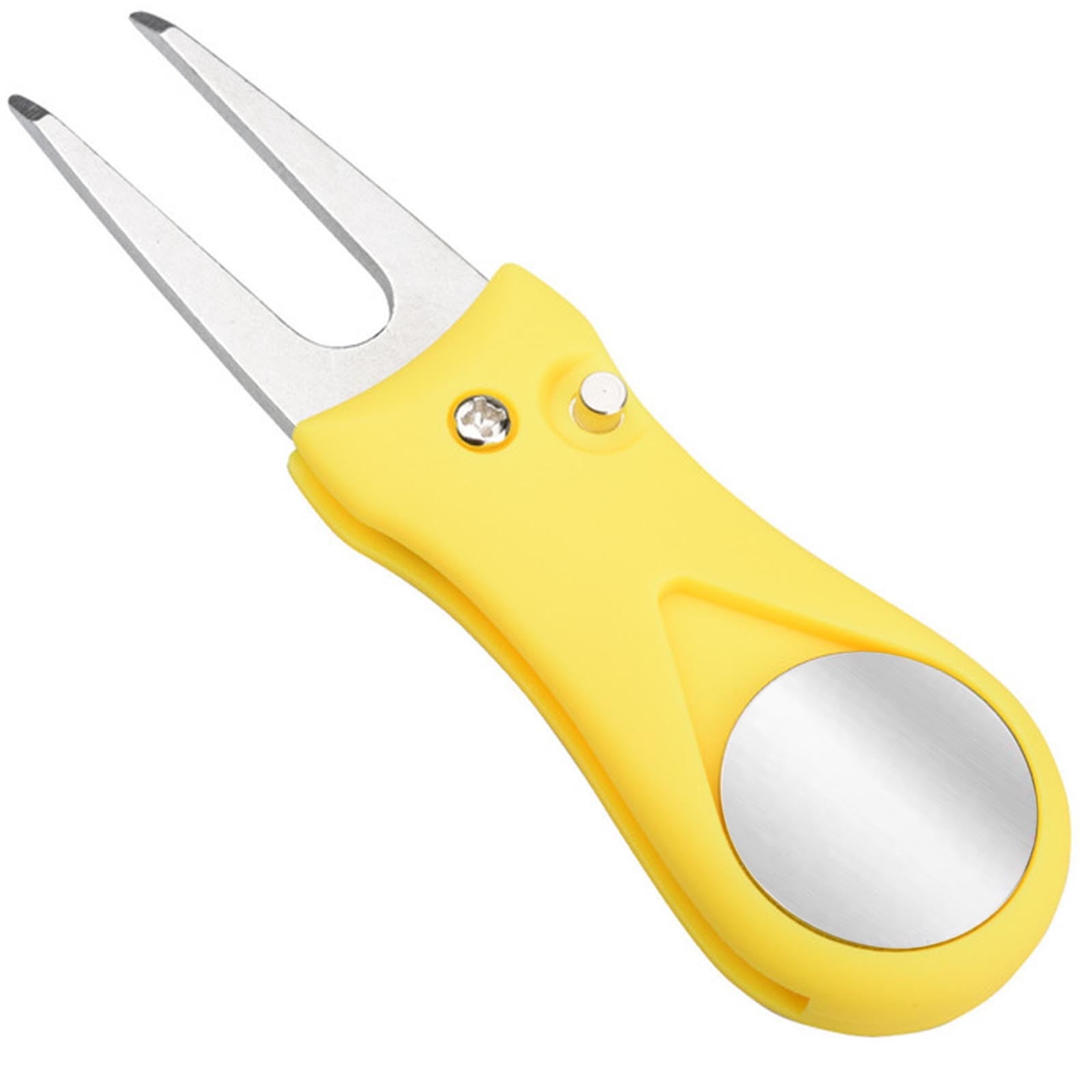 Fdelink Golf Green fork,Folding Turf Tool,Foldable Golf Tool with Pop ...