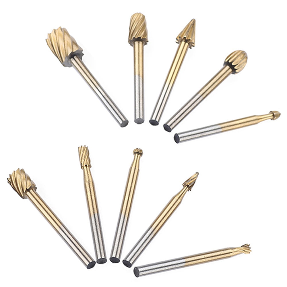 Fdelink Hardware Drill Bits-New Arrival, 10 Pcs/Set Hss Titanium Dremel ...